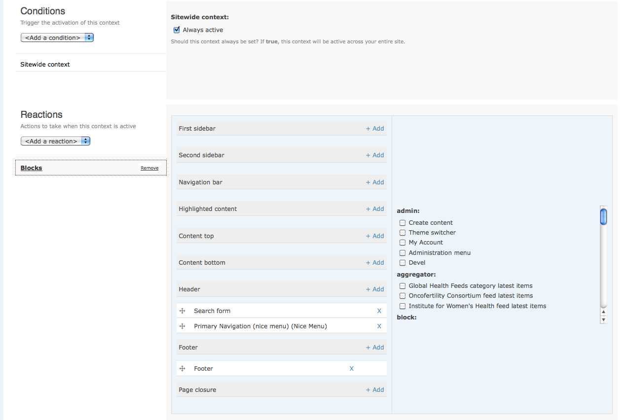 Drupal Context And Why Its Better Than Just Using Blocks Northwestern It Services And Support
